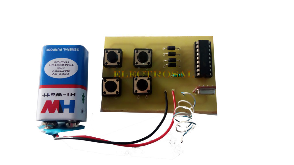 RF wireless controlled ROBOT - Electrosal
