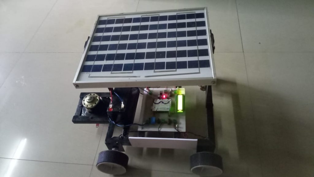 Android Controlled Solar Grass Cutter - Electrosal