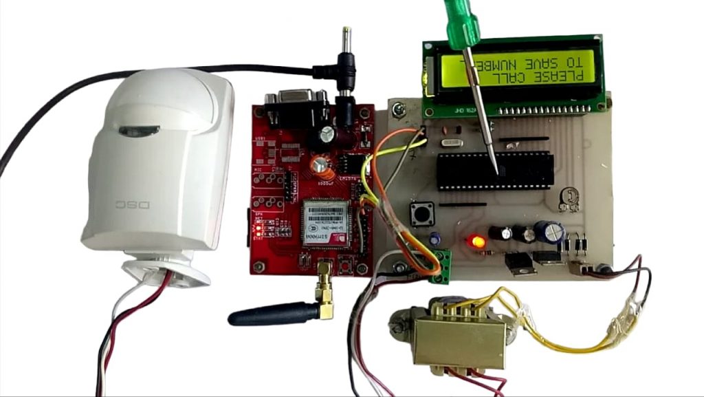 Security System Using PIR and GSM Module - Electrosal