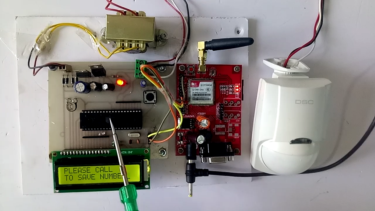 Security System Using PIR and GSM Module - Electrosal