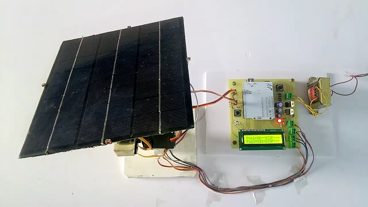 Sun Tracing Solar Panel In Two Axis Using Arduino And Servo Motors