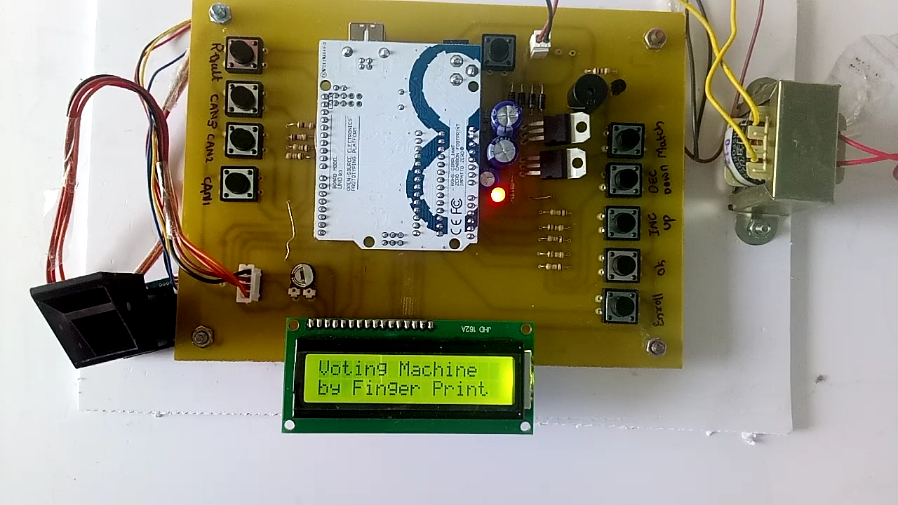 Finger Print Based Voting Machine - Electrosal