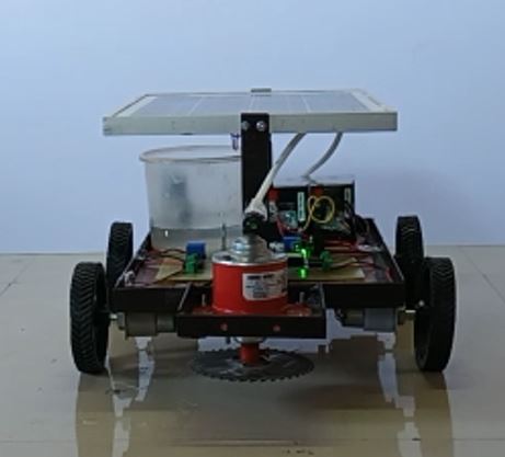 SOLAR GRASS CUTTER WITH SPRAY - Electrosal