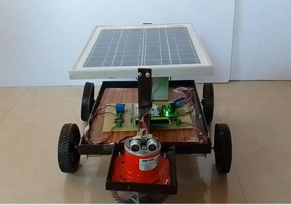 SOLAR GRASS CUTTER WITH OBSTACLE AVOIDANCE - Electrosal