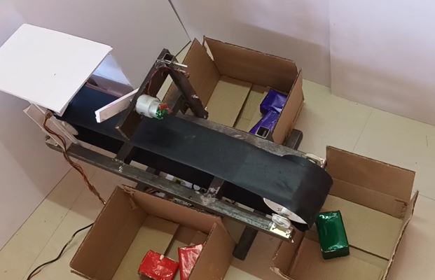 Colour Based Sorting System Using Conveyer Belt - Electrosal