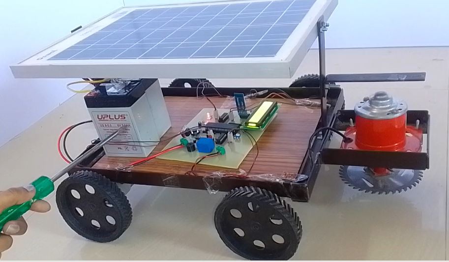 SOLAR GRASS CUTTER USING MICRO-CONTROLLER - Electrosal