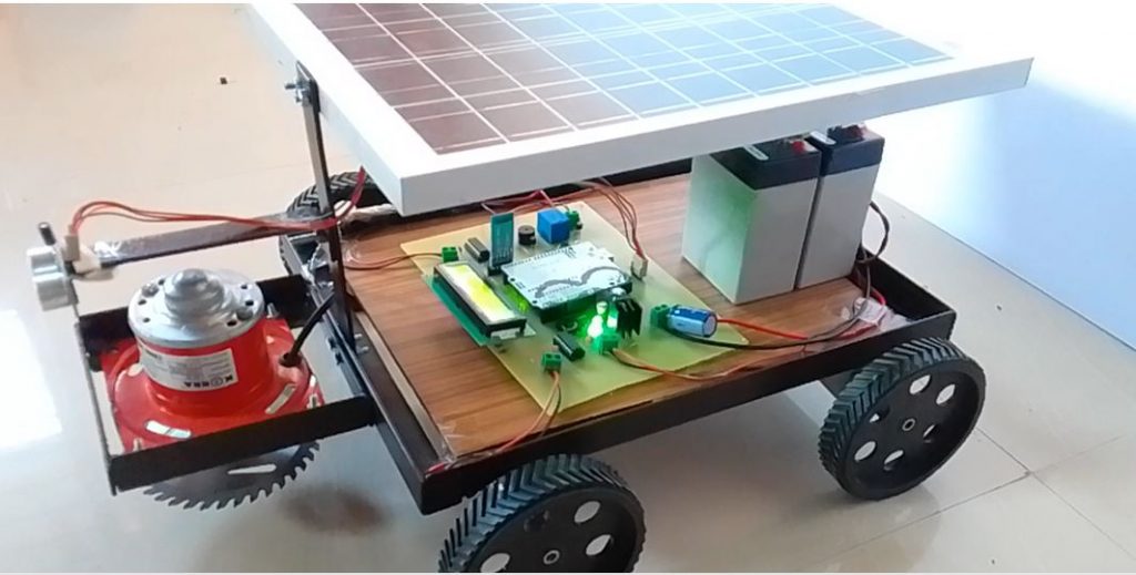 SOLAR GRASS CUTTER WITH OBSTACLE AVOIDANCE - Electrosal