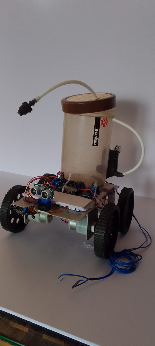 Autonomous Fire Fighting Robot Using Arduino - Electrosal Autonomous Fire Fighting Robot Using Arduino - Electrosal