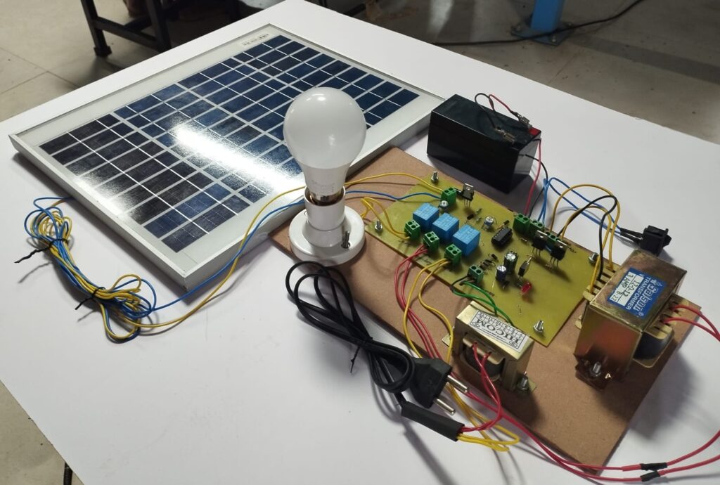 Hybrid inverter using solar battery charger - Electrosal