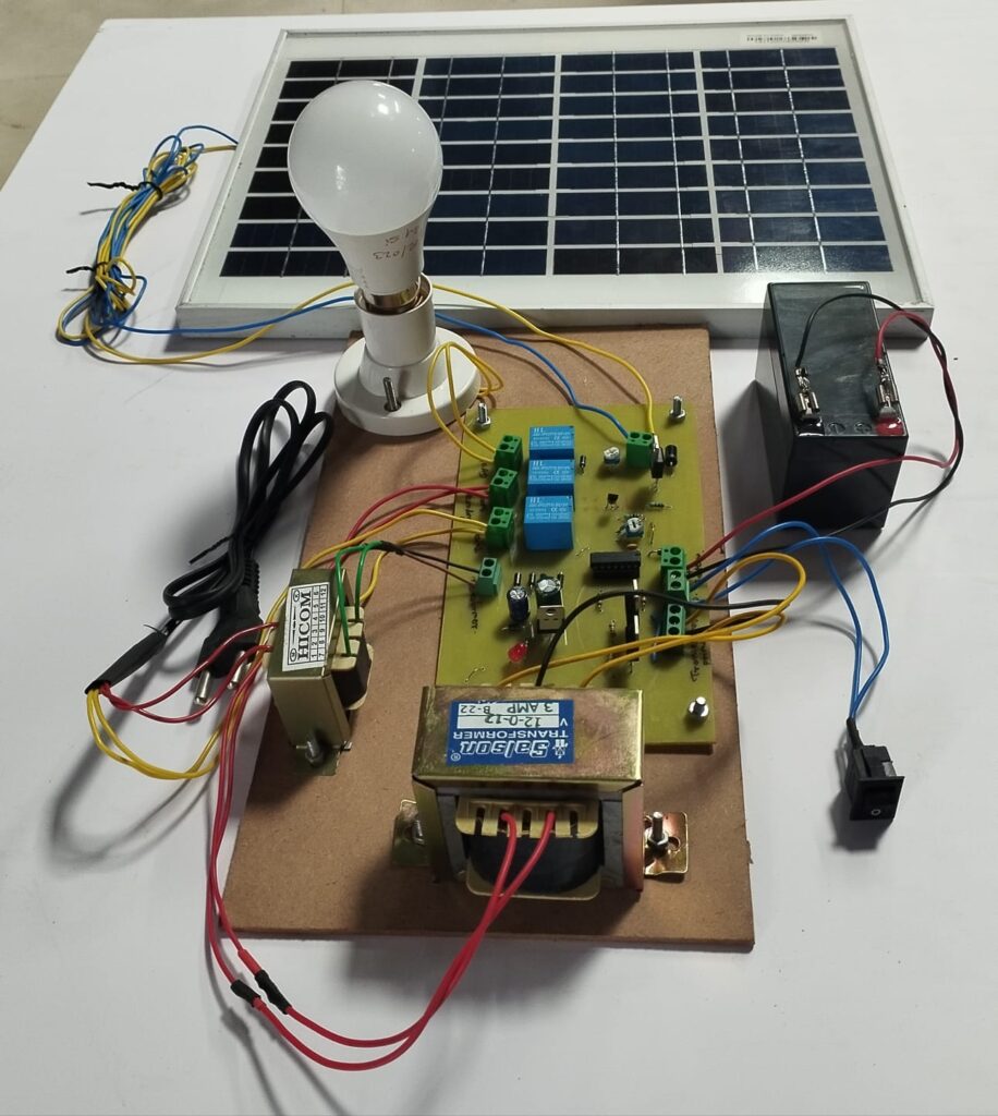 Hybrid inverter using solar battery charger - Electrosal