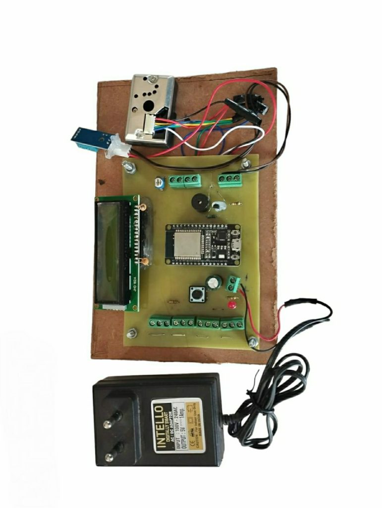Temperature, humidity and dust measurement over IOT - Electrosal